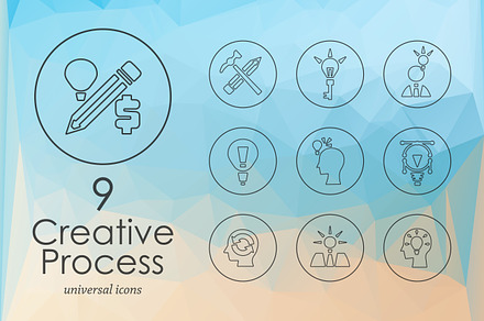 22 Creative Process icons, an Icon by Palau