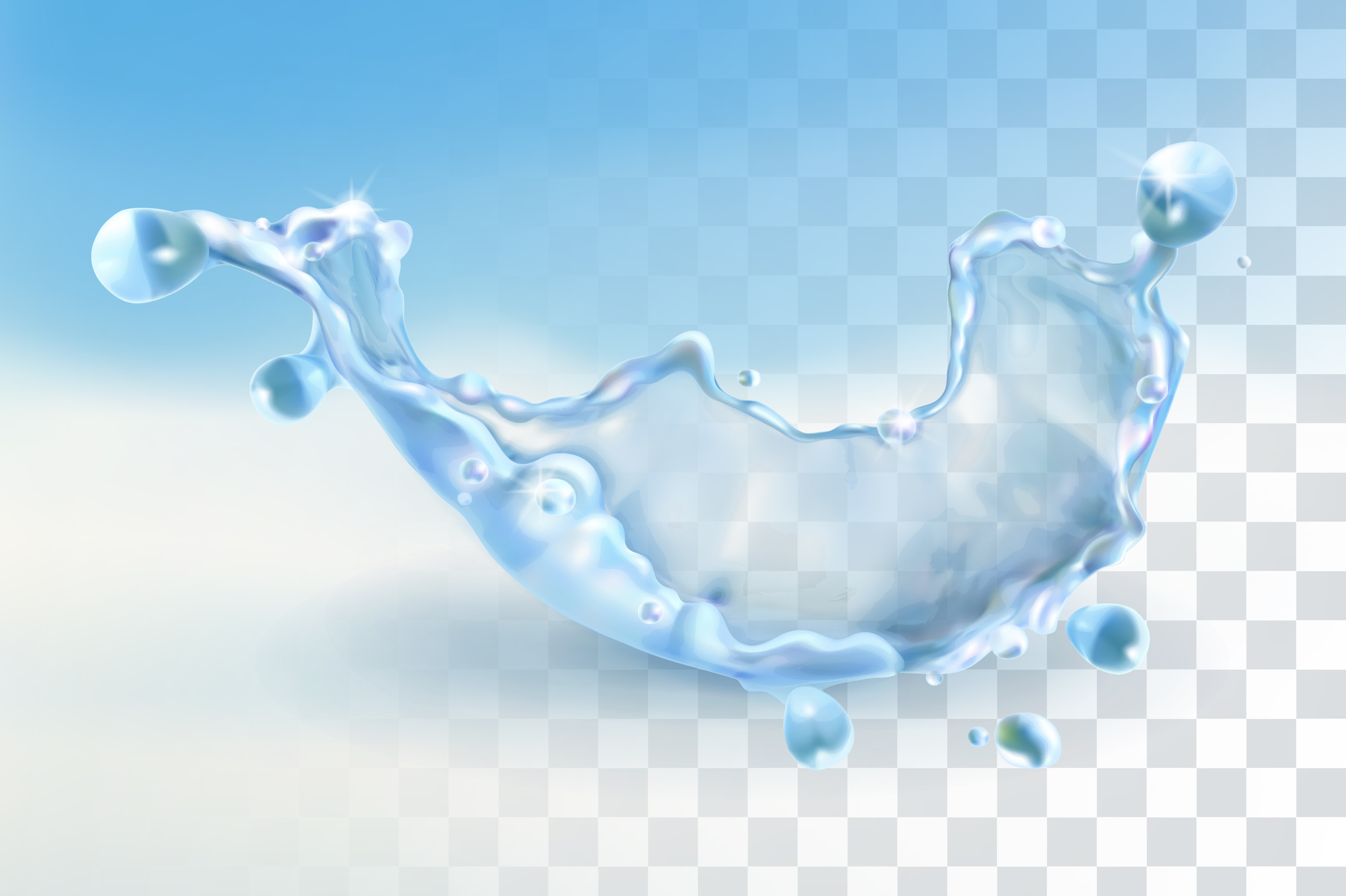 Water splash element, a Texture Graphic by Allevinatis Studio
