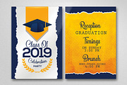 Tow Sided Graduation Invitation Card, an Invitation Template by ...