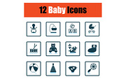 Set of baby icons, an Icon by Pavel Vectors