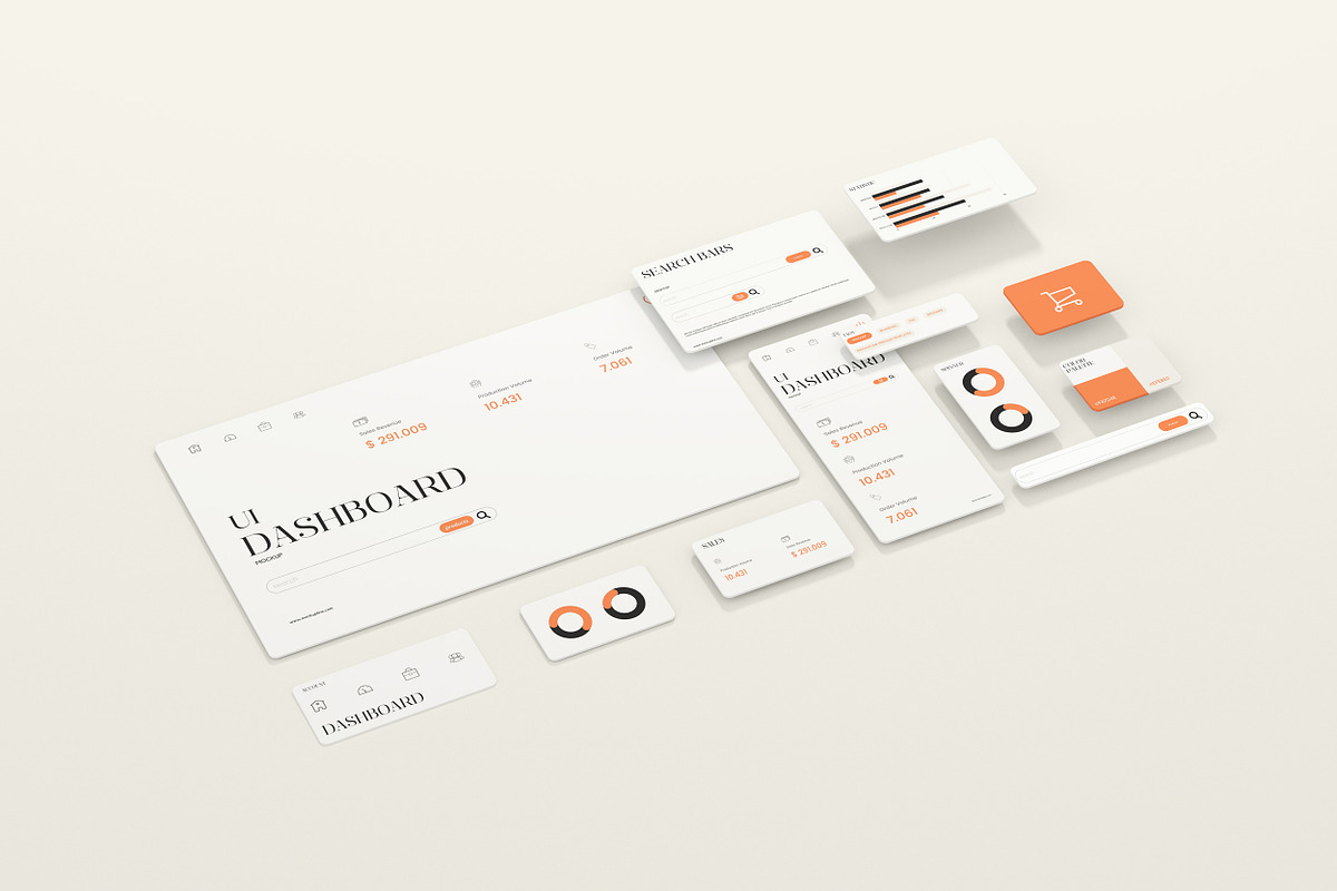 Ui Mockup Bundle, Website Mockup Set