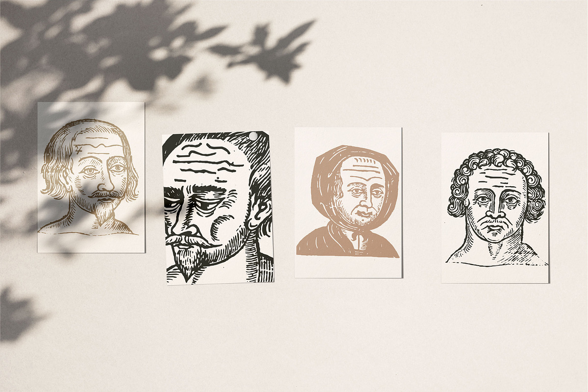 Medieval Characters, a Person Illustration by Nomad Visuals