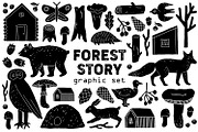FOREST STORY Graphic Set, an Animal Illustration by Katerina Osa ...
