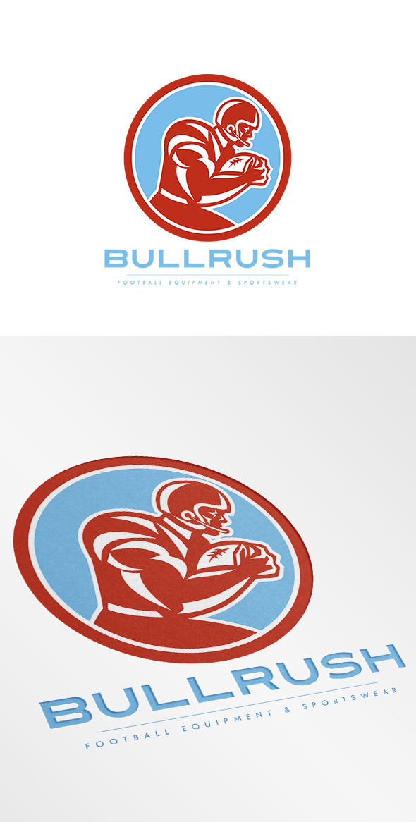 Bullrush Football Equipment Logo | Branding & Logo Templates ~ Creative ...
