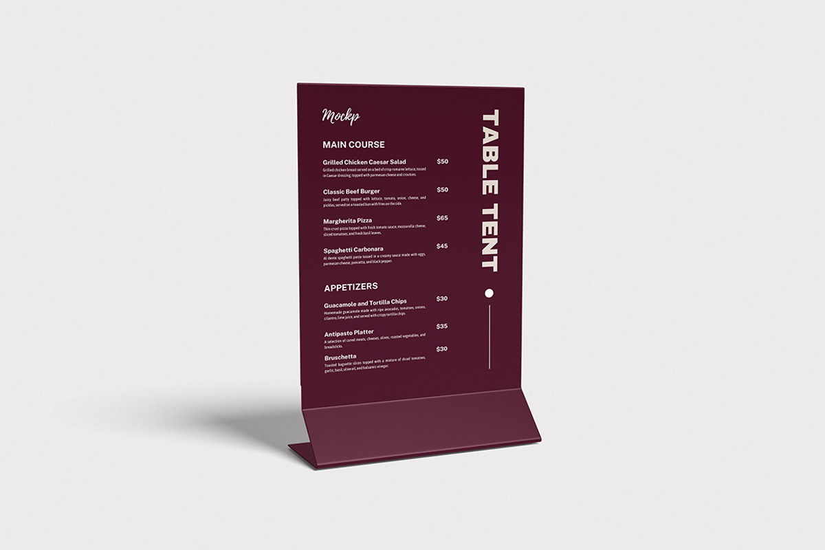 High Quality Table Tent Mockup, an Advertising Mockup by swsi-studio