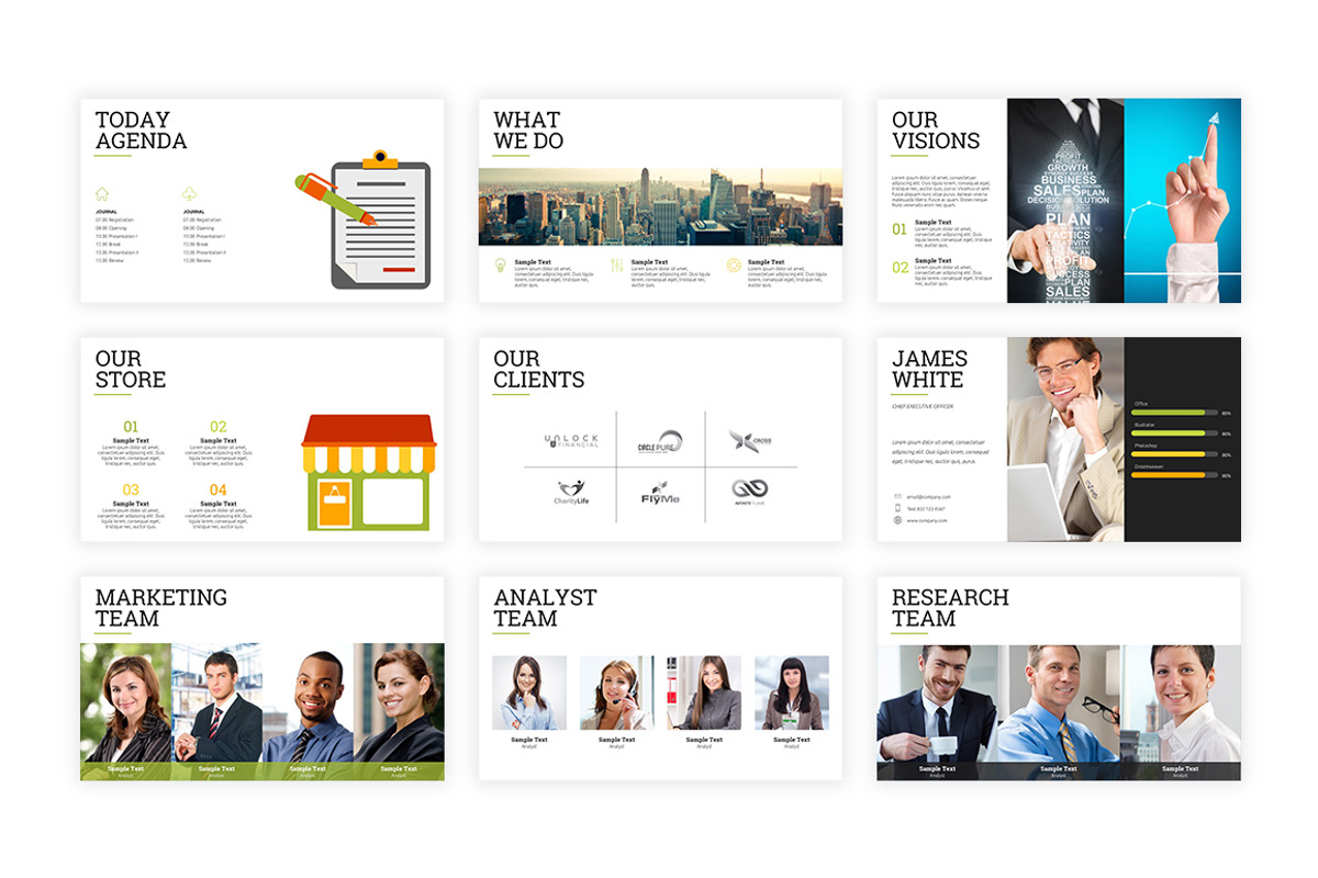 Azure - PowerPoint Template, a Presentation Template by everslide