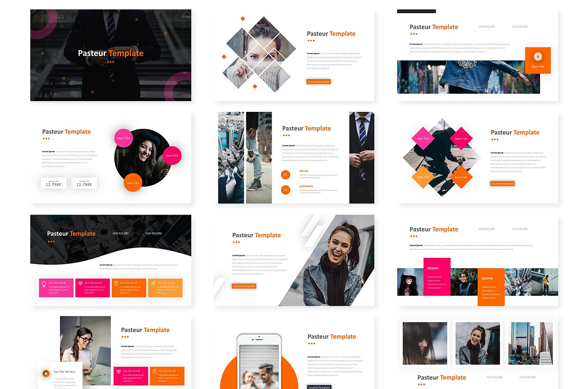 Pasteur - Powerpoint Template, a Presentation Template by AQR Studio