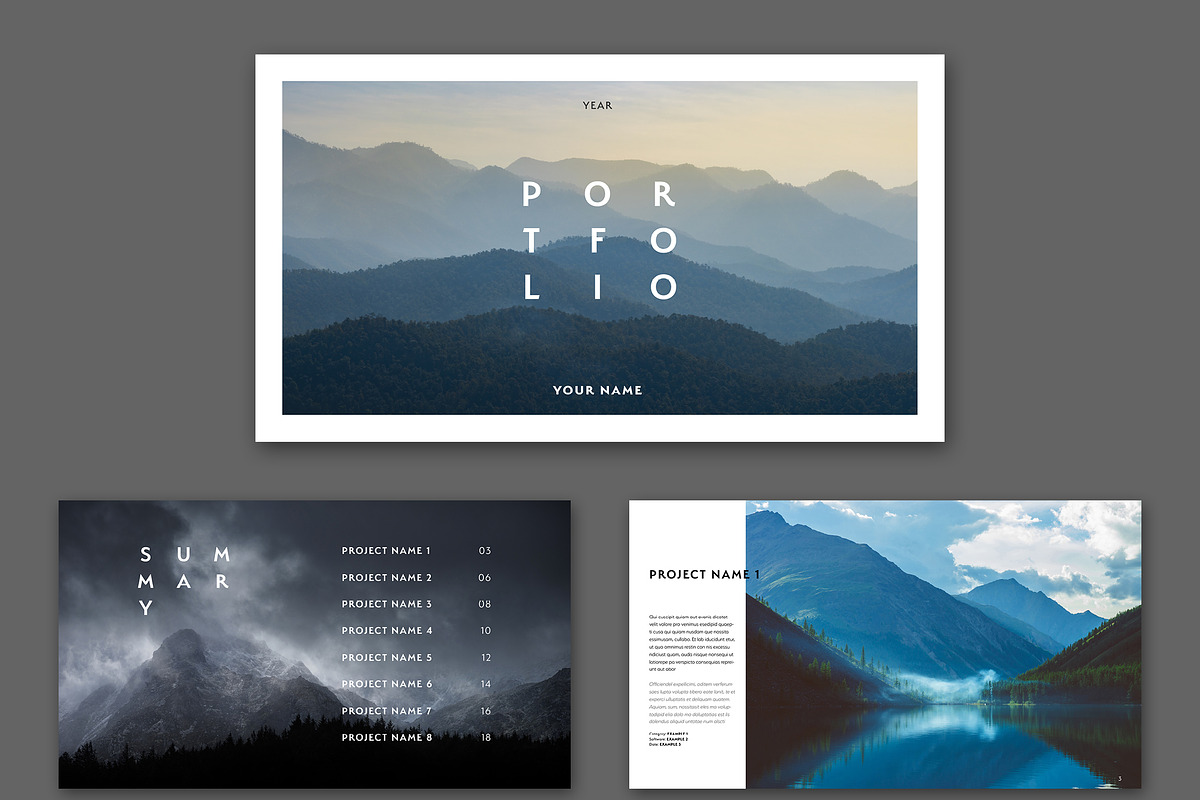 Digital Portfolio Layout, a Presentation Template by tomsarraipodesign
