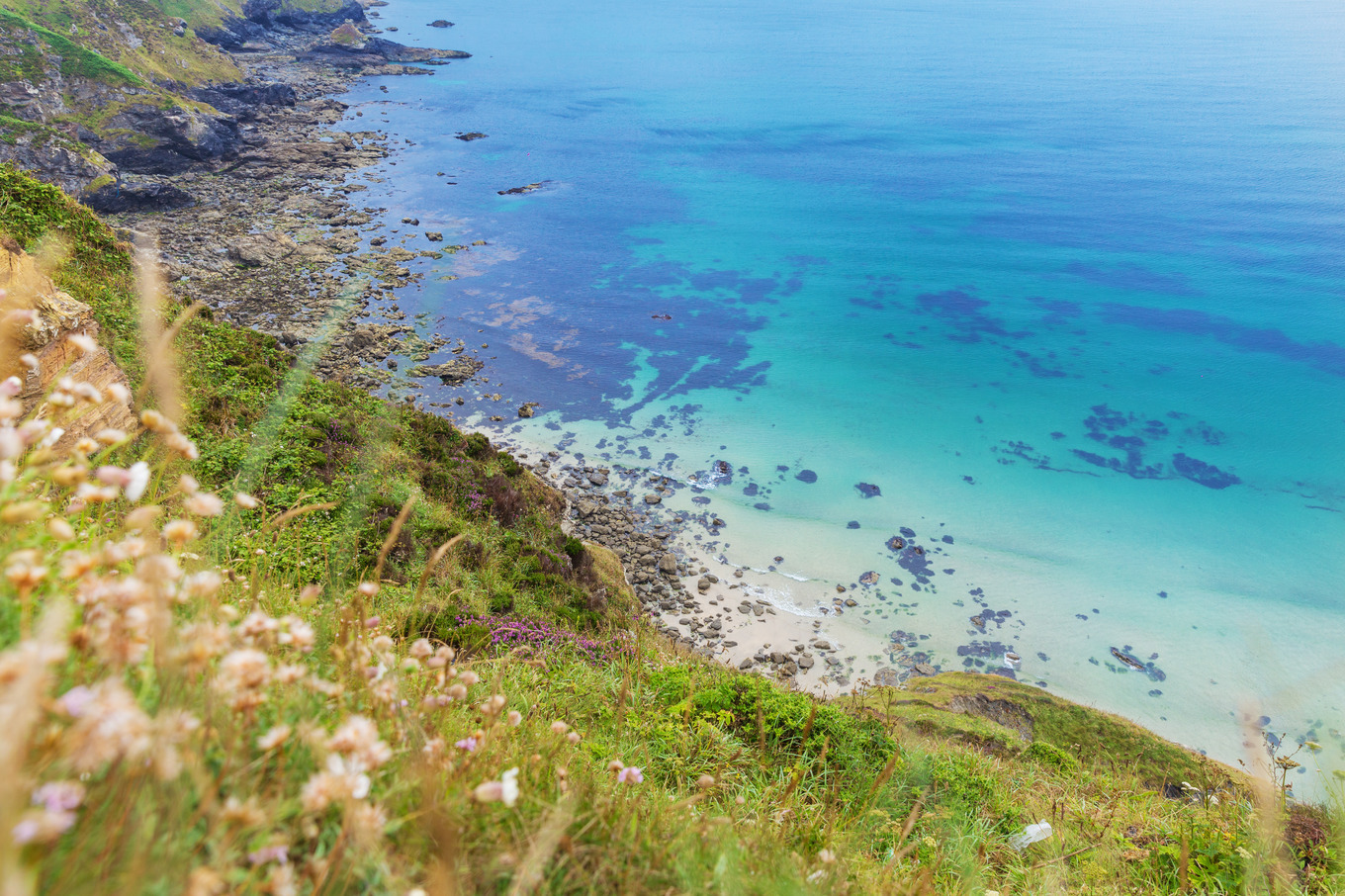 Heritage coast atlantic ocean cornwall england featuring sky, blue, and ...