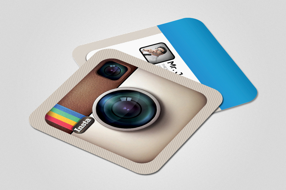 Instagram Social Card Template, a Business Card Template by Psd Templates