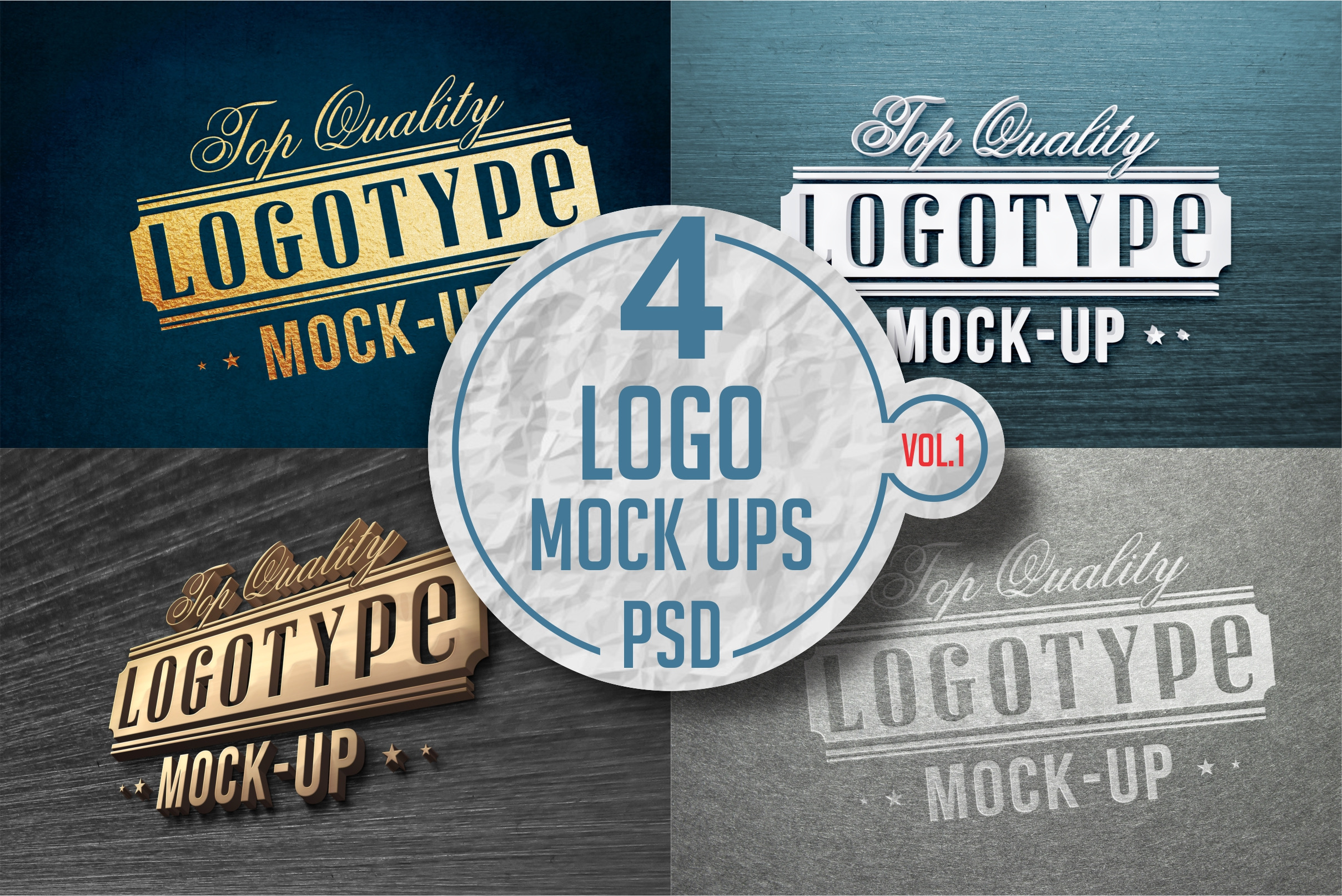 Logo Mock-up Pack Vol.1, a Cups & Container Mockup by Vintage Font Lab ...