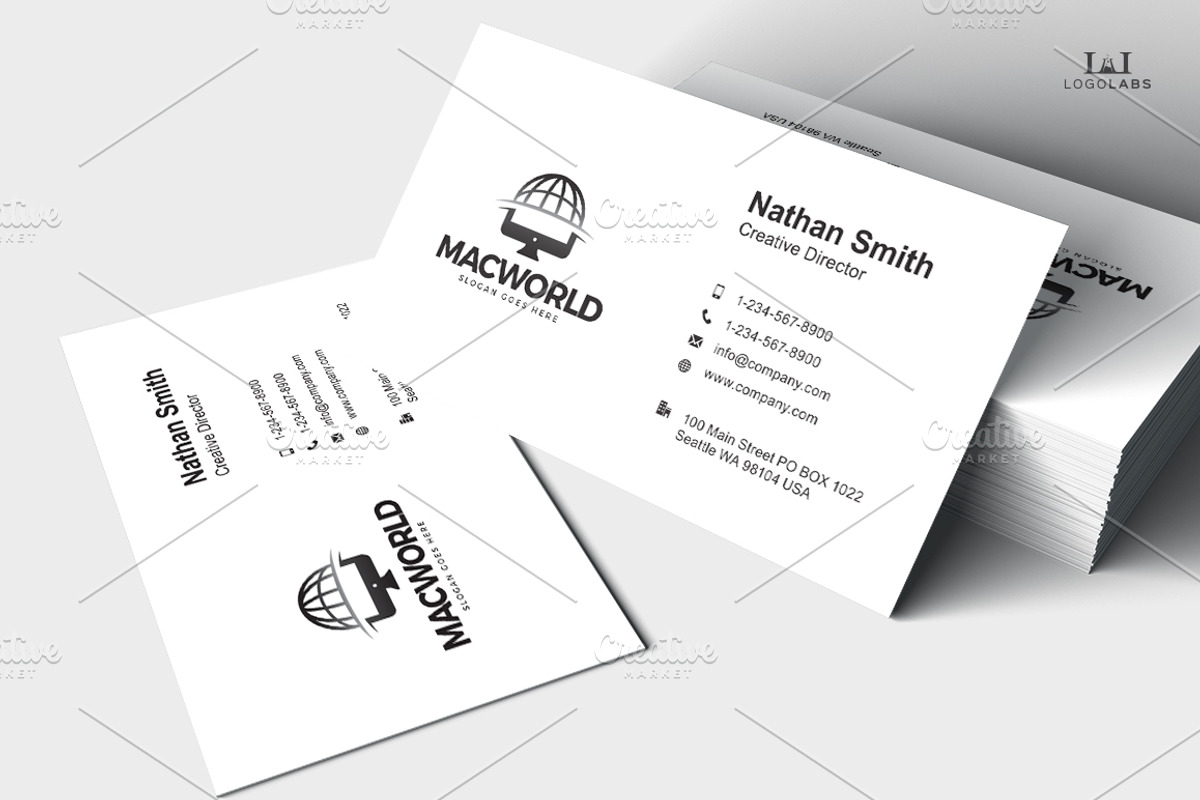 Mac World Logo, a Branding & Logo Template by LogoLabs