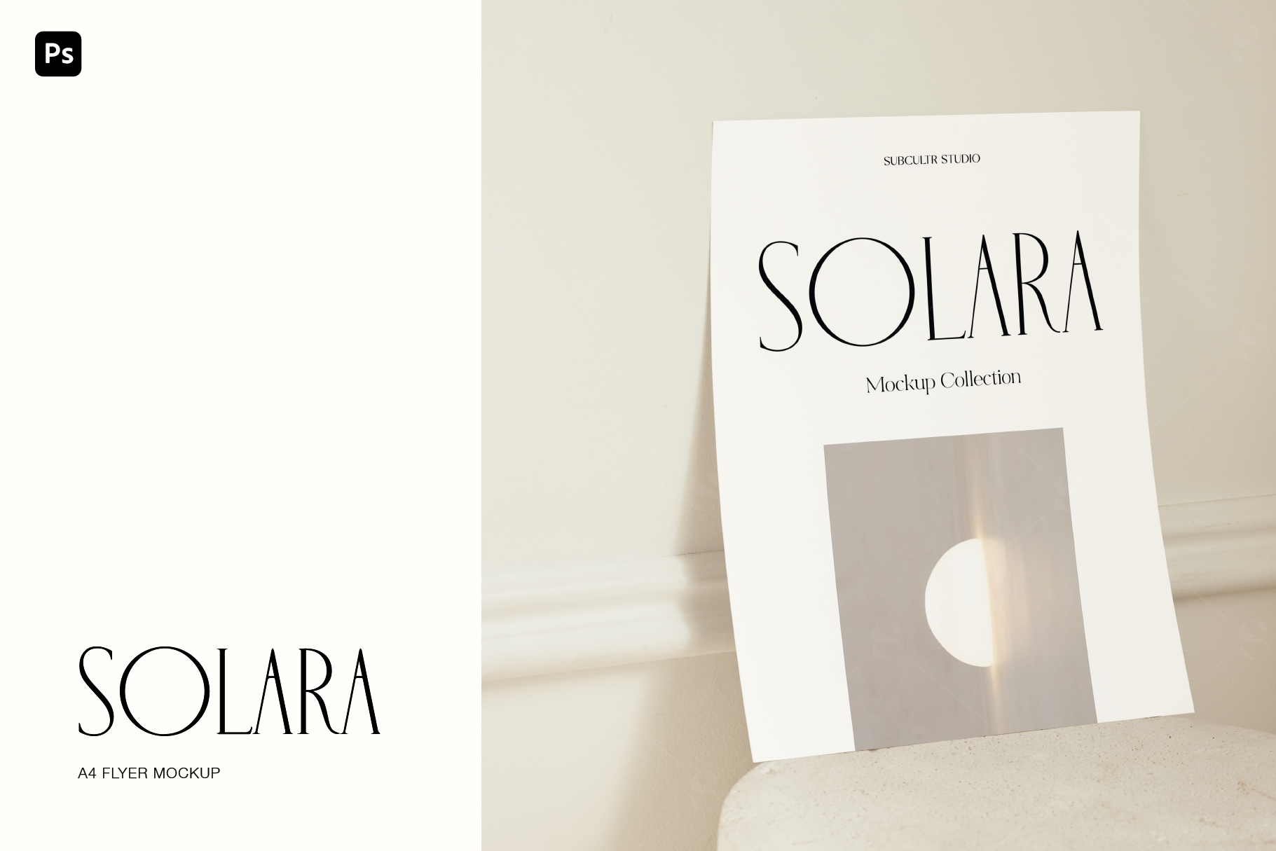 A4 Mockup | Solara 001, a Packaging Mockup by SubcultrStudio | Creative Market