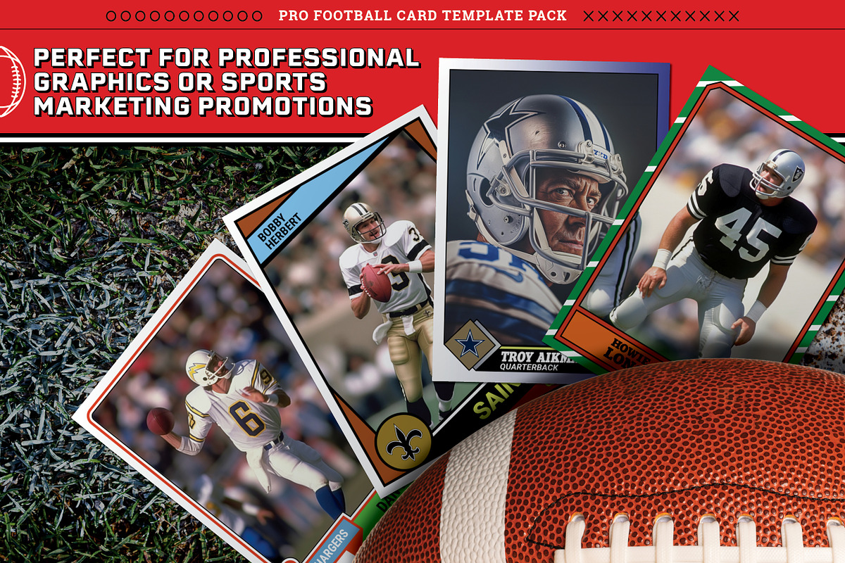Pro Football Card Templates
