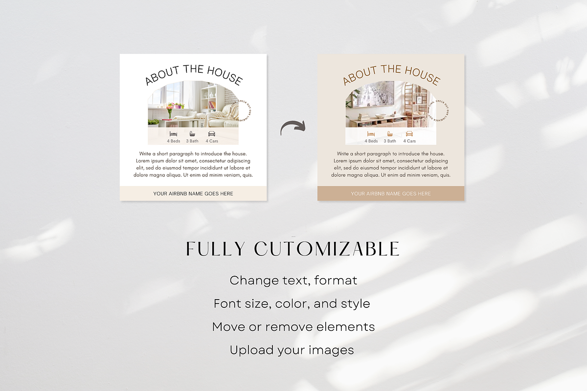 Airbnb Instagram Post Template, a Social Media Template by ShopRShop
