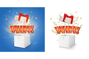 Winner box vector concept for banner, an Object Graphic by Siberian Art