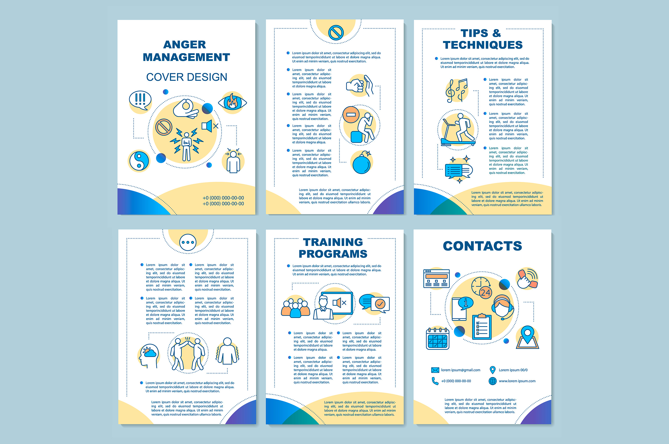 Anger management brochure template, a Brochure Template by bsd studio ...