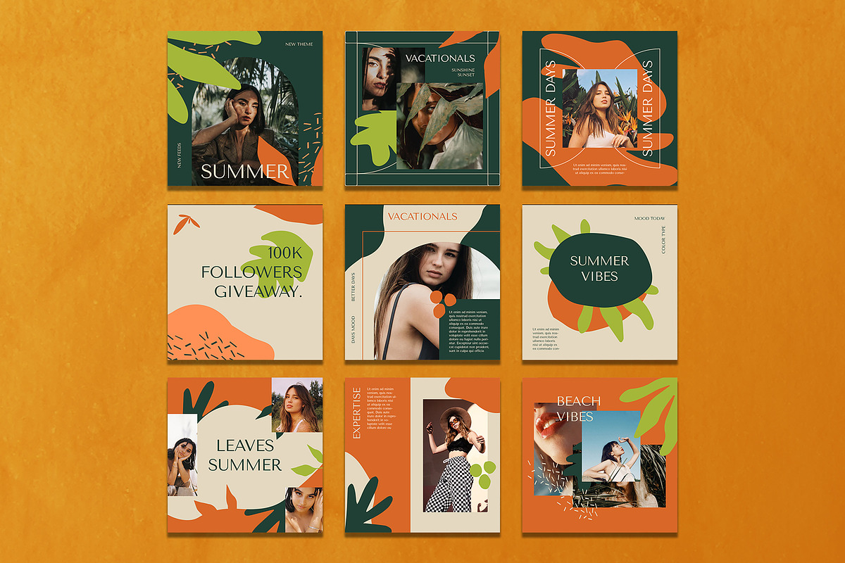 Sunshine Instagram Templates, a Social Media Template by Azruca