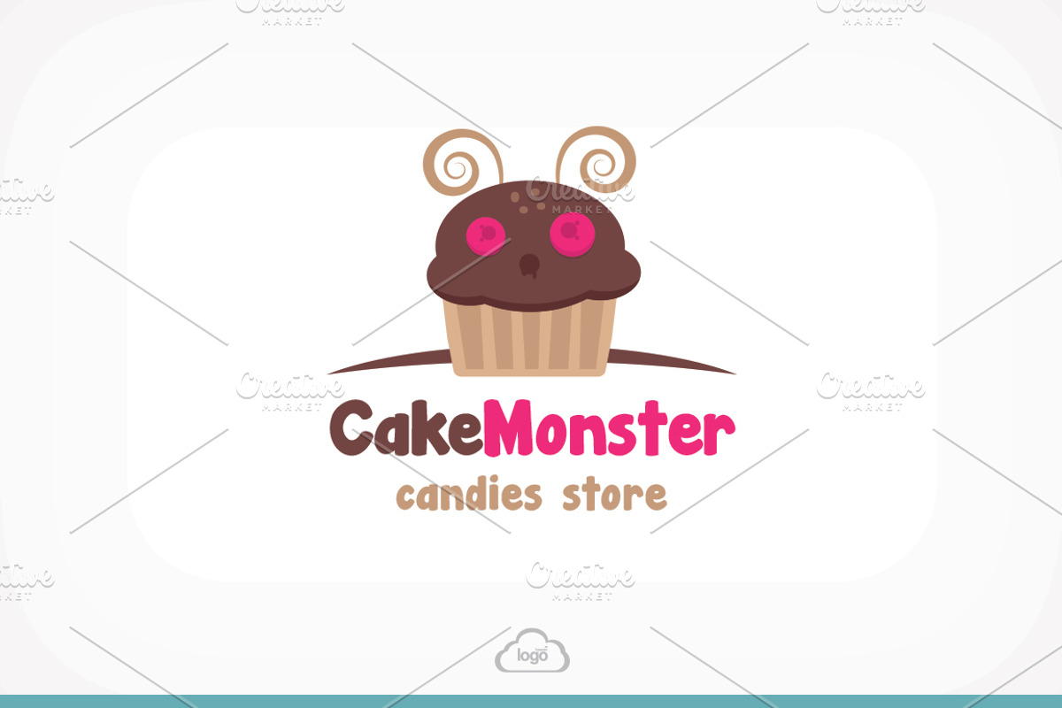 Cake Monster Logo Template, a Branding & Logo Template by Logo Heaven ...