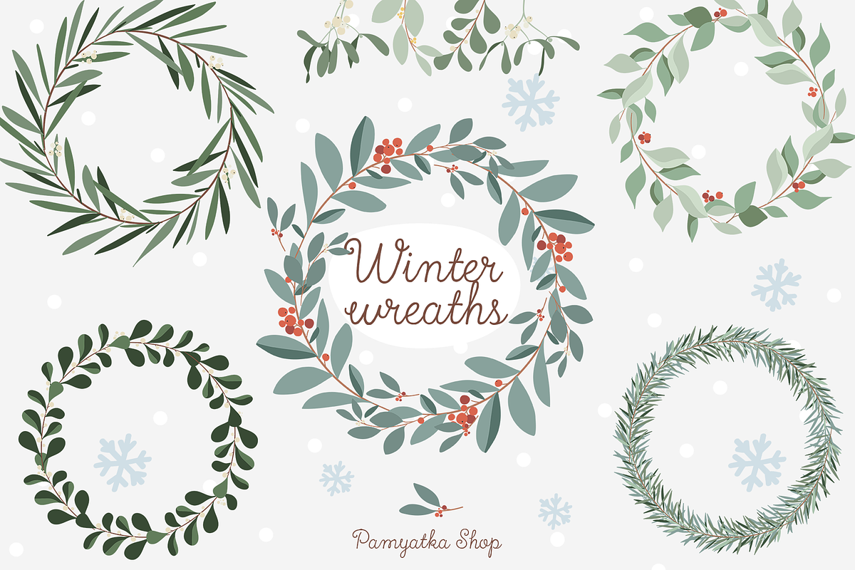 Winter season-vector Christmas clipart