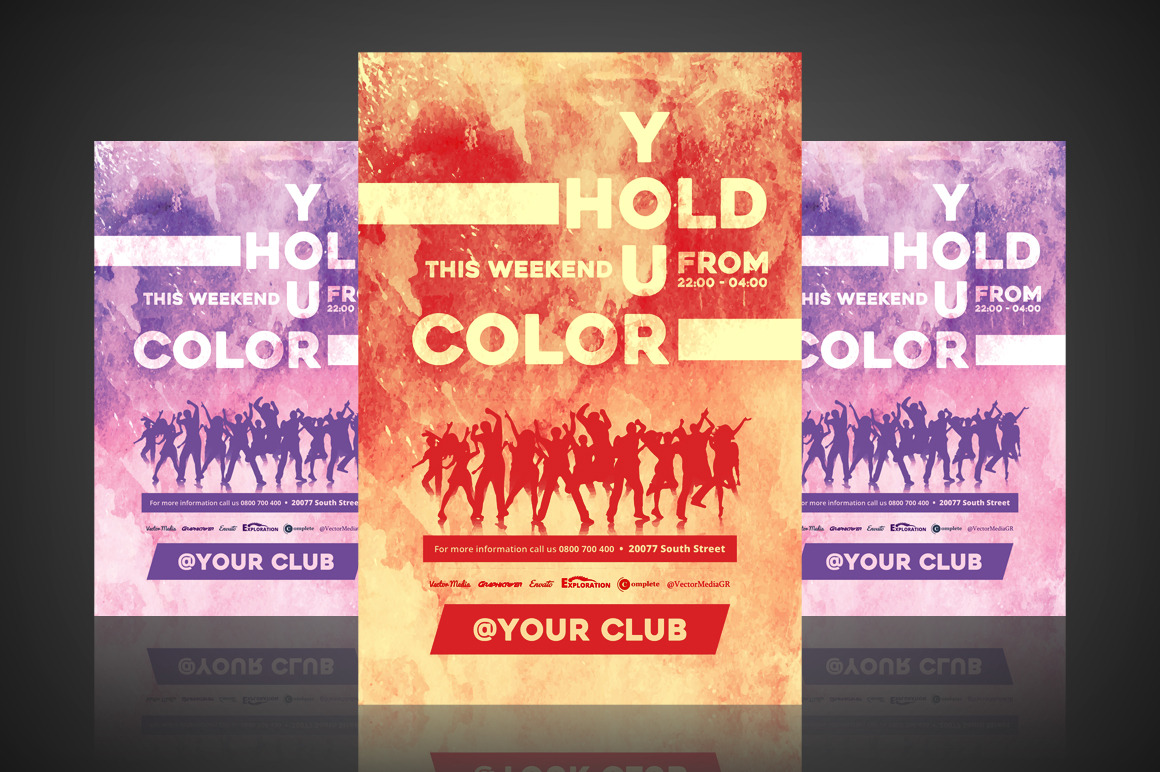 Hold Your Color - Flyer, a Flyer Template by VectorMedia