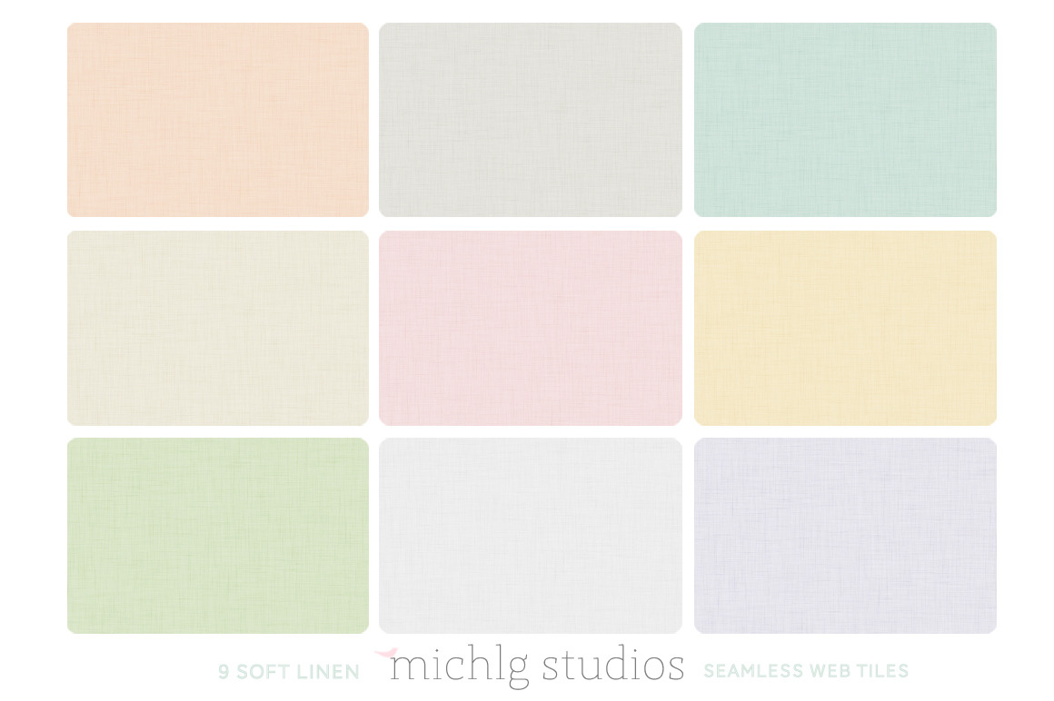 9 Soft Linen seamless web tiles, a Pattern Graphic by michLg designs