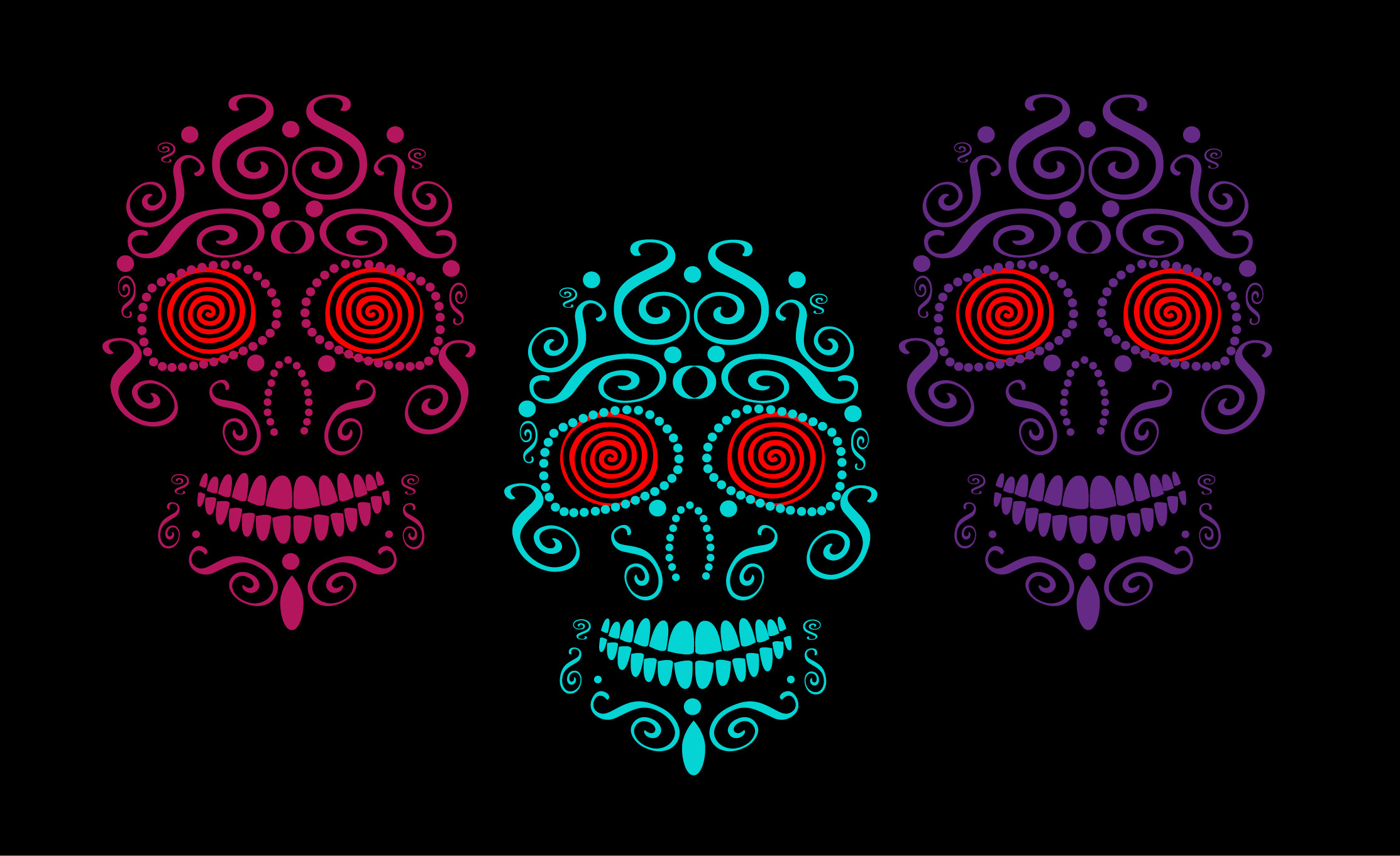 Skull vector background for fashion, a Background Graphic by ...