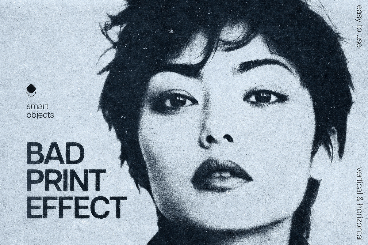 Bad Print Photo Effect, a Layer Style Add-On by Design Squad