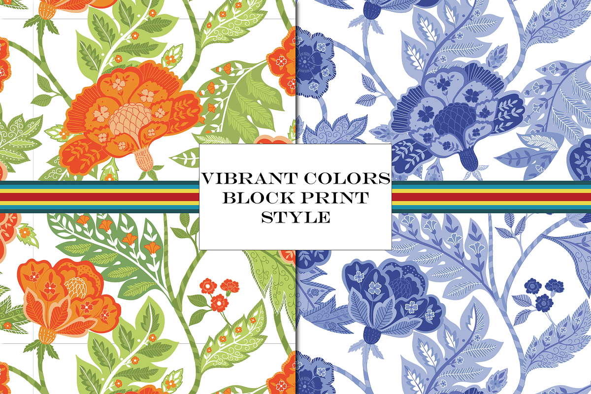Rainbow Digital Papers Chintz