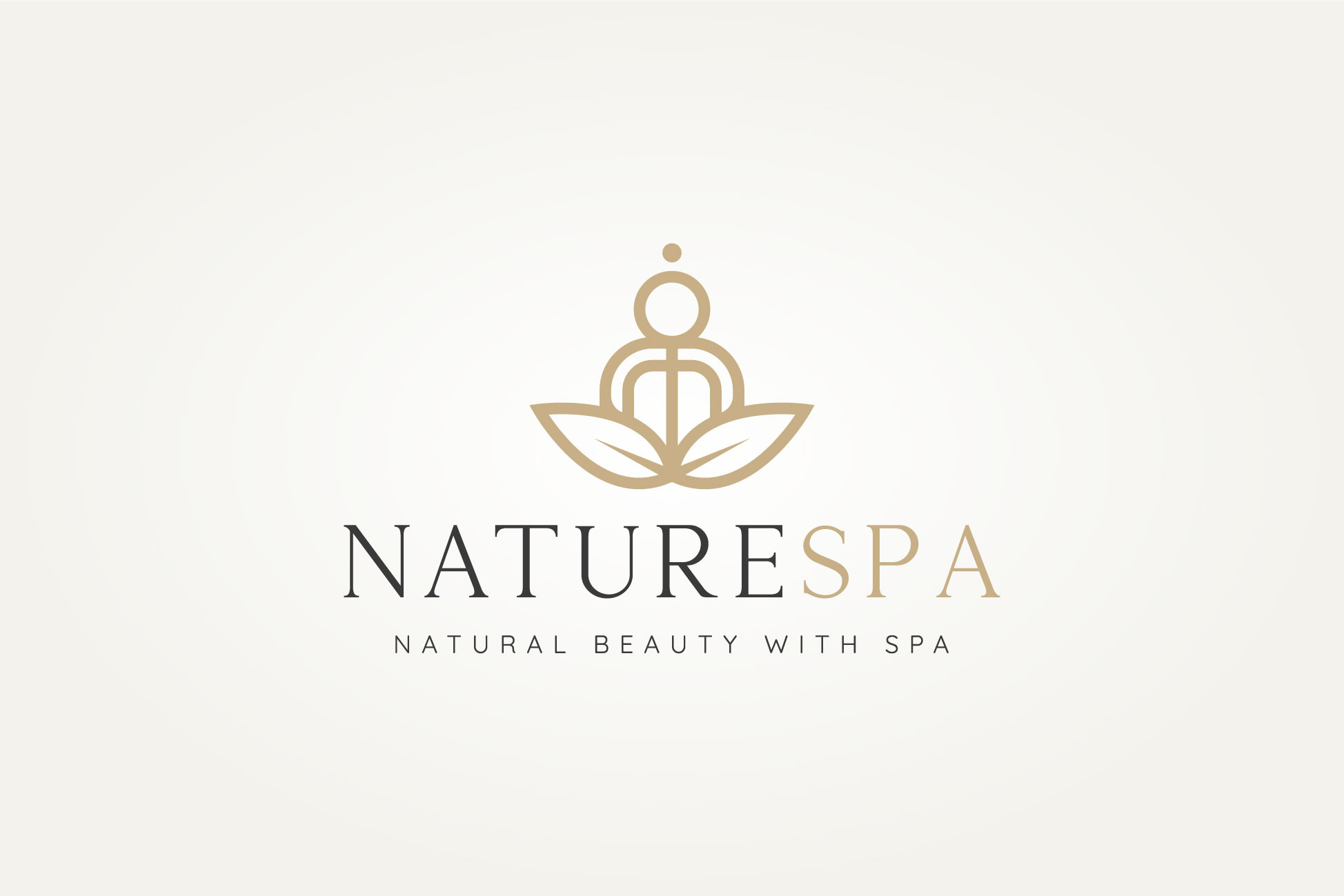 nature wellness spa line art icon logo | Creative Market