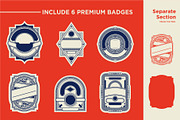 46 Unique and Cool Vintage Badges, an Object Graphic by Edsterr