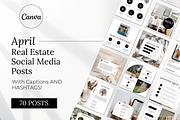 April Real Estate Social Media Posts, a Social Media Template by ...