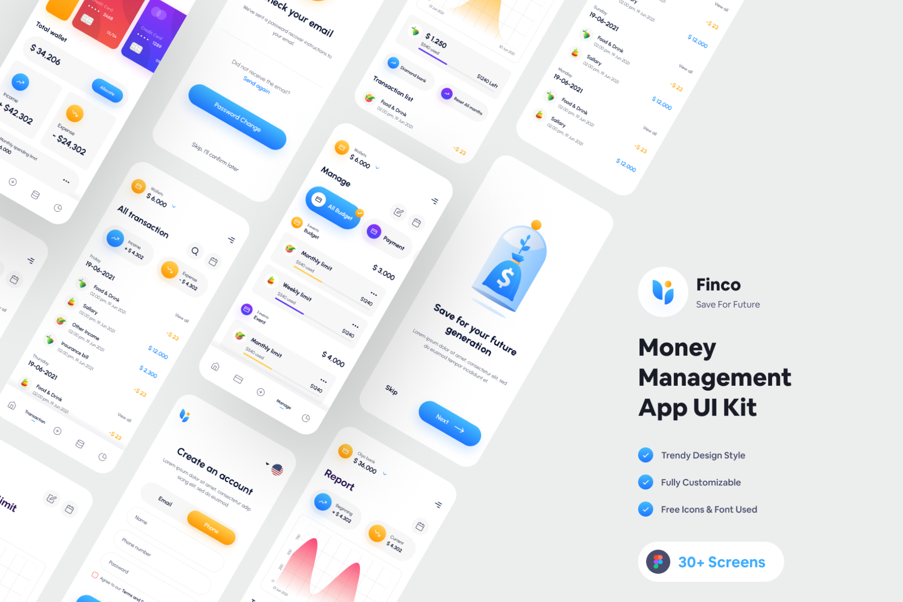 Money Management App UI Kit | Creative Market