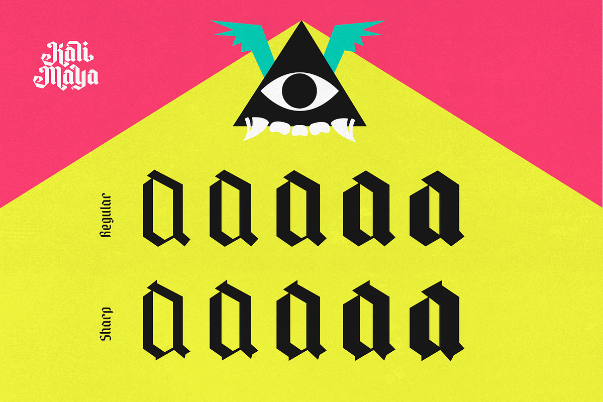 Kali Maya | Variable Gothic Typeface, a Blackletter Font by ...