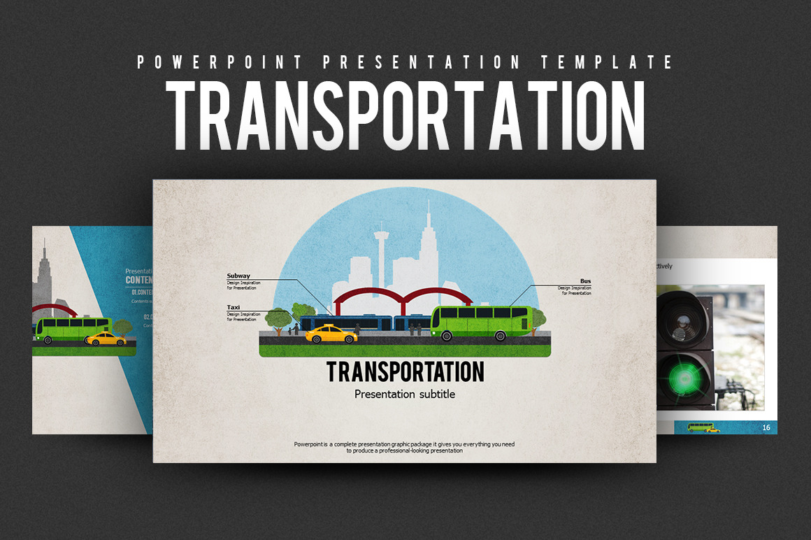 Transportation, a Presentation Template by GoodPello