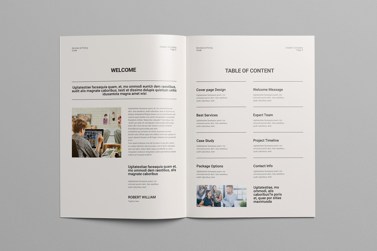 Canva Services & Pricing Guide, a Brochure Template by Pixelpick