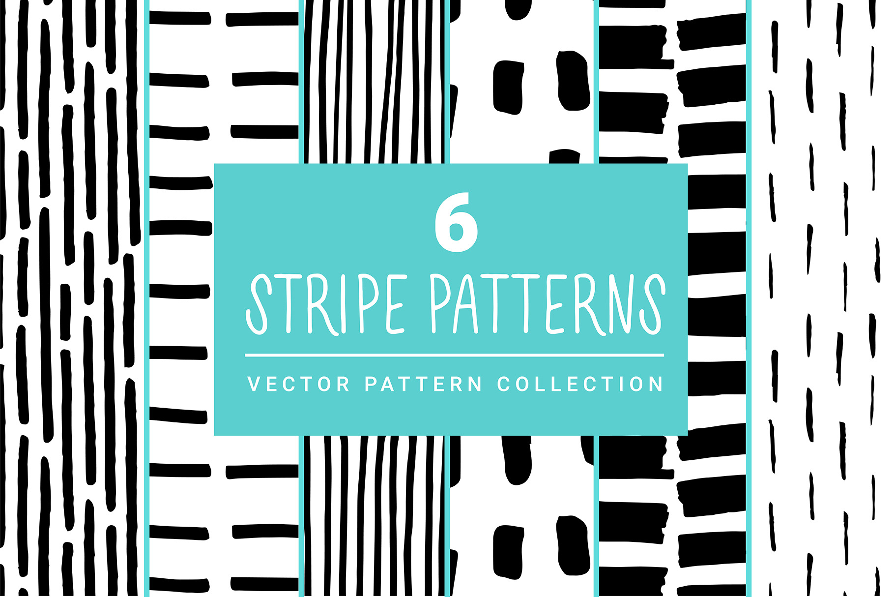 Stripe Line Brush Patterns, a Pattern Graphic by Wildflower June
