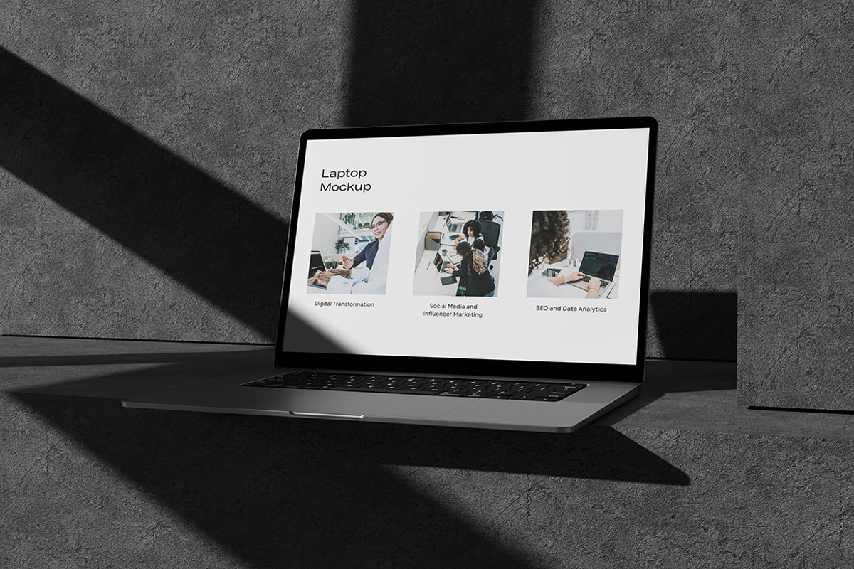 Laptop Mockup, a Mac Mockup by Indah