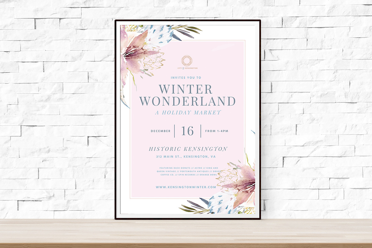 Winter Wonderland Winterfest Flyer, a Flyer Template by The Flyer Press