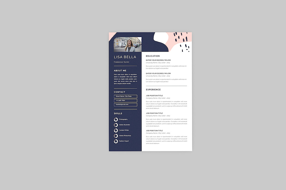 Lisa Freelance Resume Designer, a Resume Template by AQR Studio
