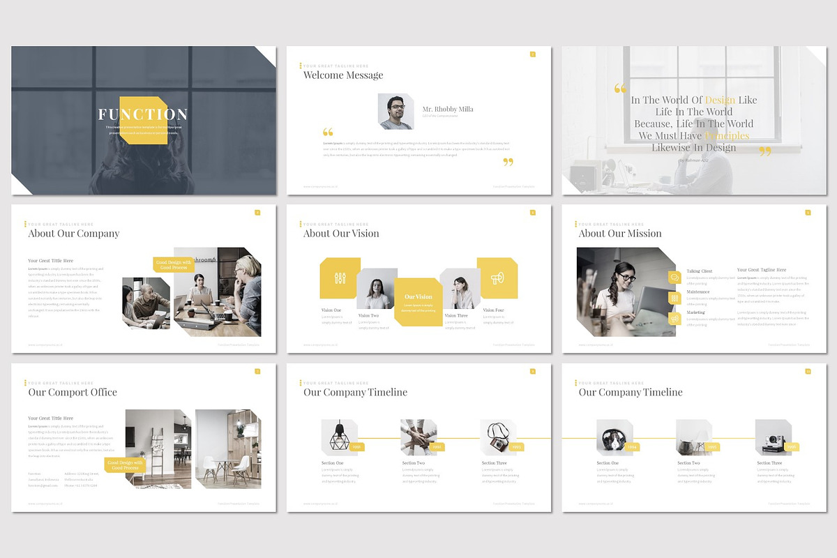 Function - Google Slides Template, a Presentation Template by inspirasign