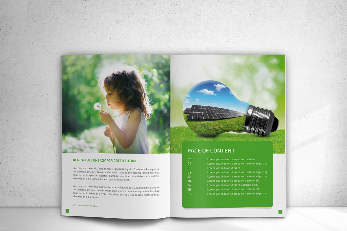 Renewable Energy Brochure, a Brochure Template by design_pick