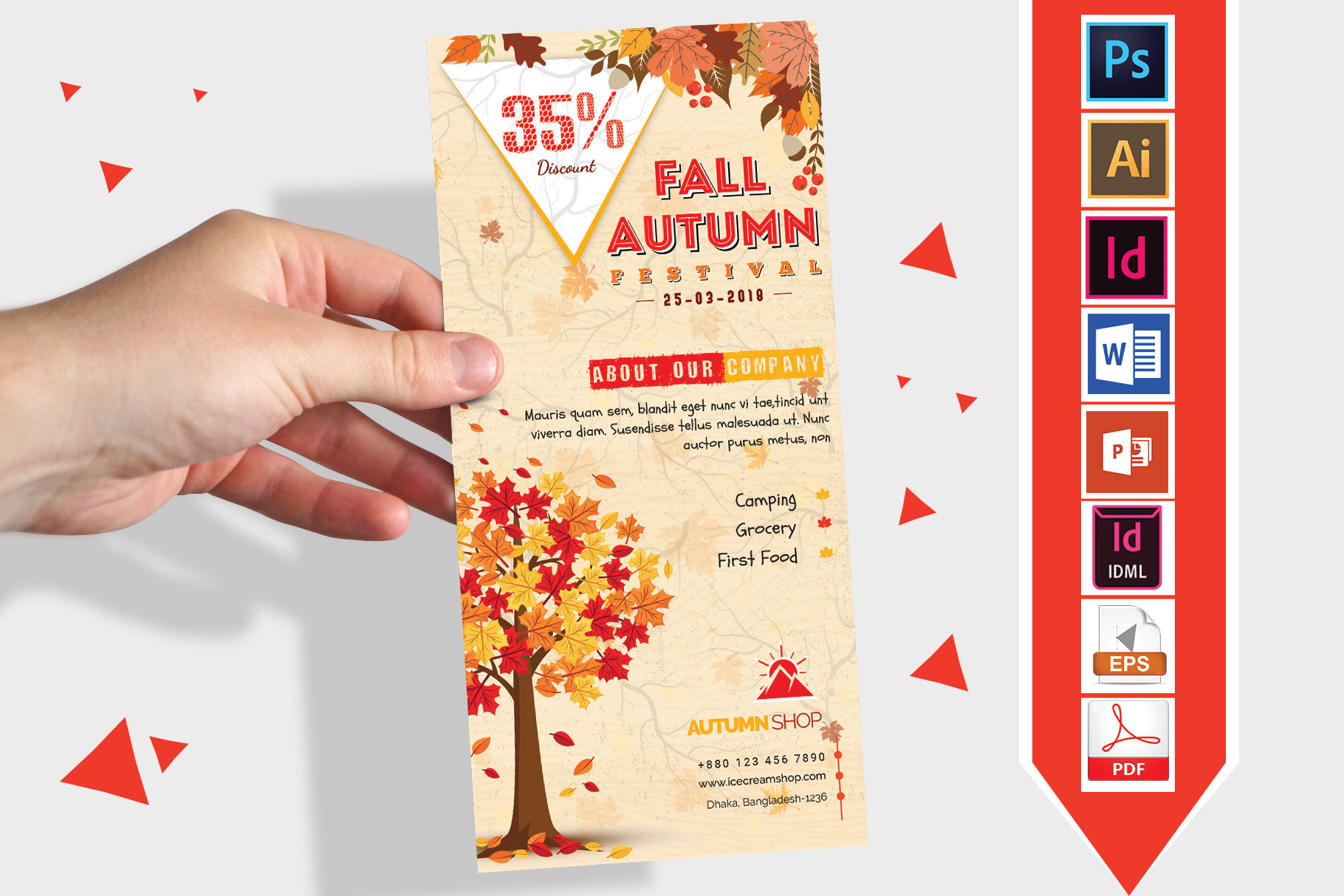 Autumn Fall Sale DL Flyer V-3, a Flyer Template by Imagine Design Studio
