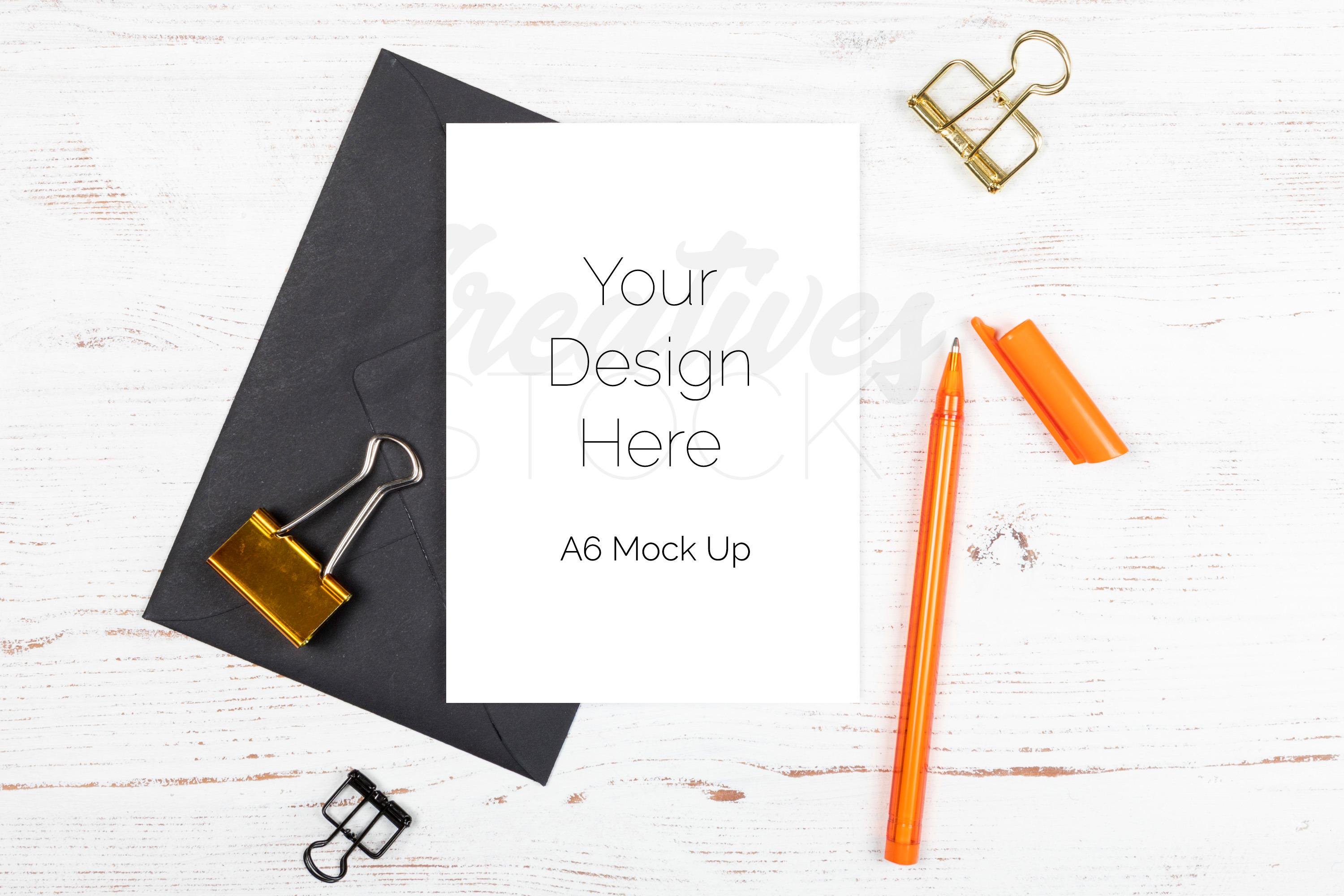 A6 Greetings Card Stock Photo, a Print Template by Creatives STOCK ...