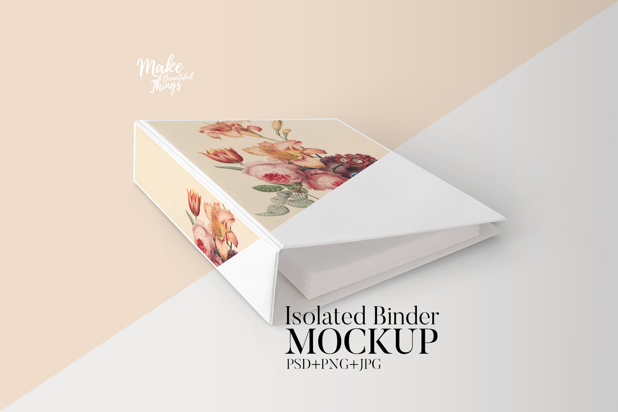 Isolated binder Mockup, a Product Mockup by Make Beautiful Things