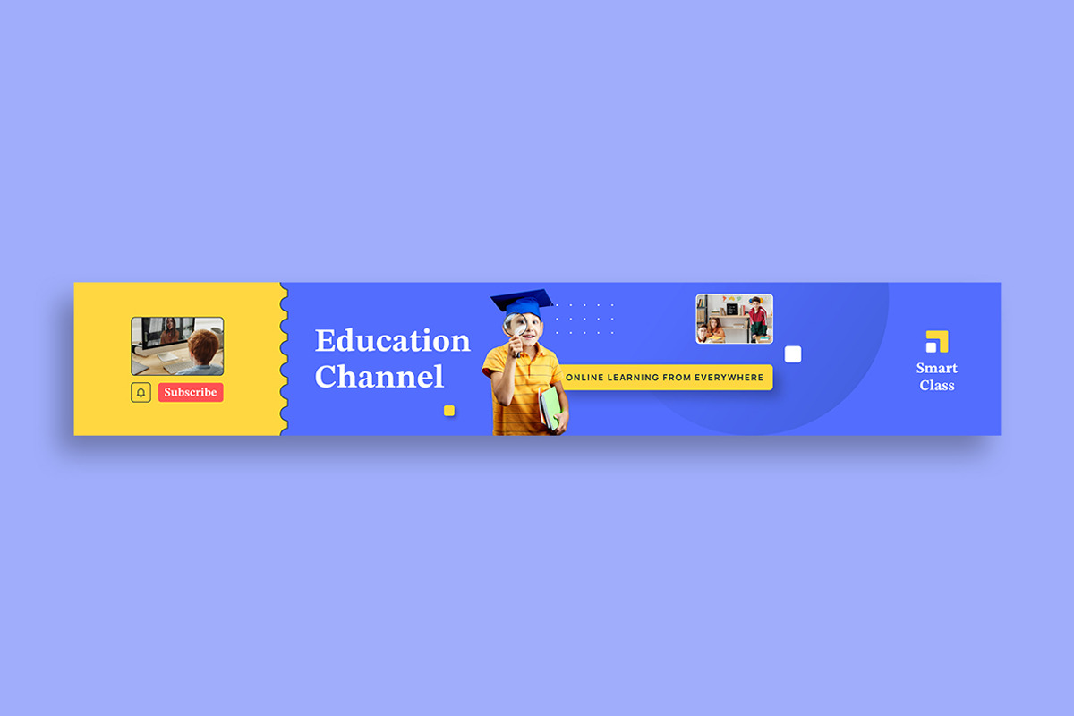 Education Youtube Cover, a Social Media Template by MikroType Std