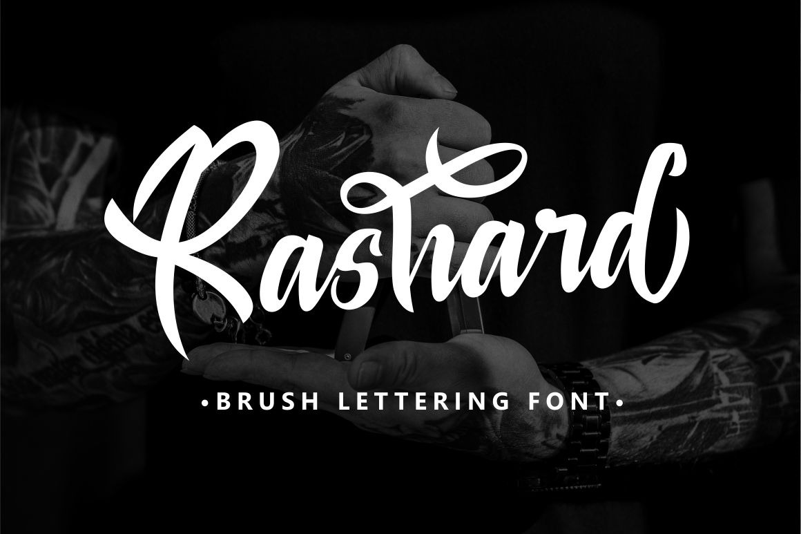 Rashard - Brush Lettering Font | Script Fonts ~ Creative Market