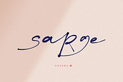 Sarge Font, a Script Font by vuuuds