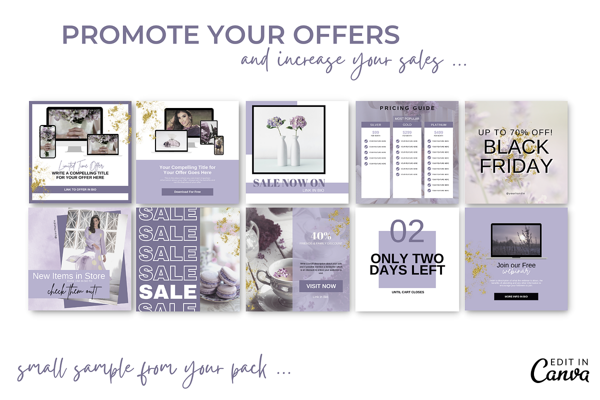 Instagram & Facebook Canva Templates