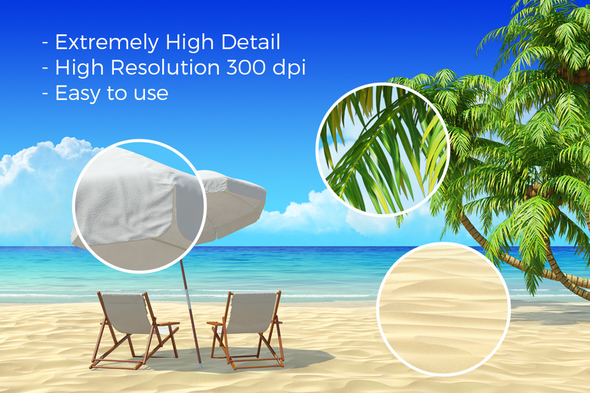 Beach Scene Generator, a Background Graphic by Sentavio